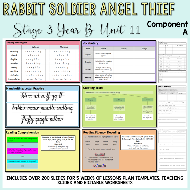 Stage 3 | Unit 11 - 'Rabbit Soldier Angel Thief' | Component A ...