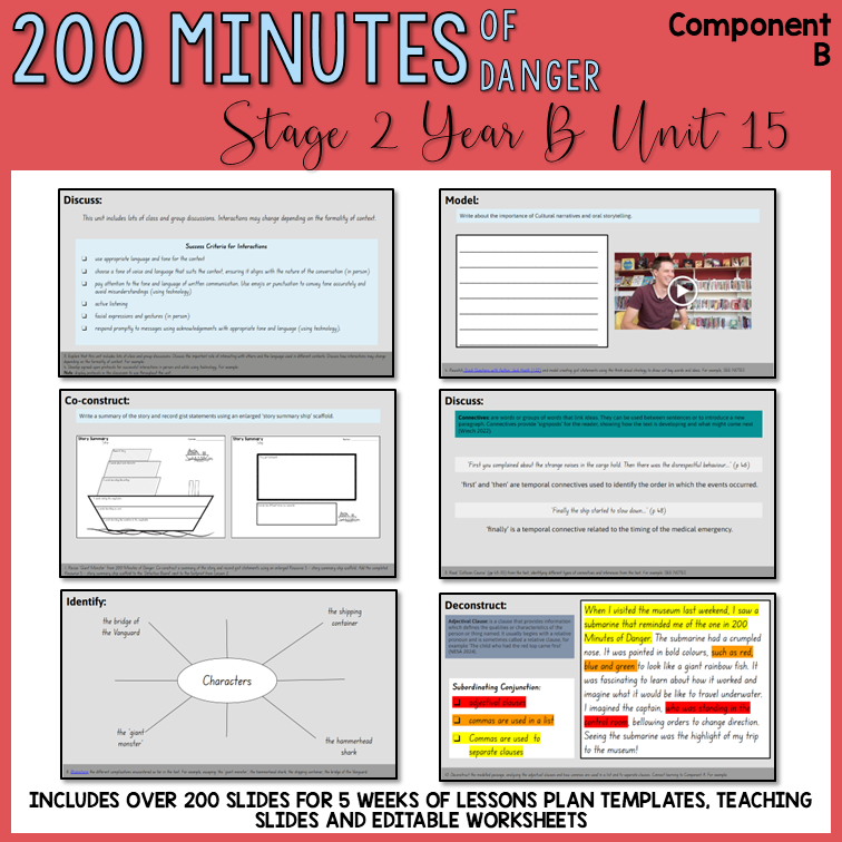 Stage 2 | Unit 15 '200 Minutes of Danger' | Component B – Classroom ...