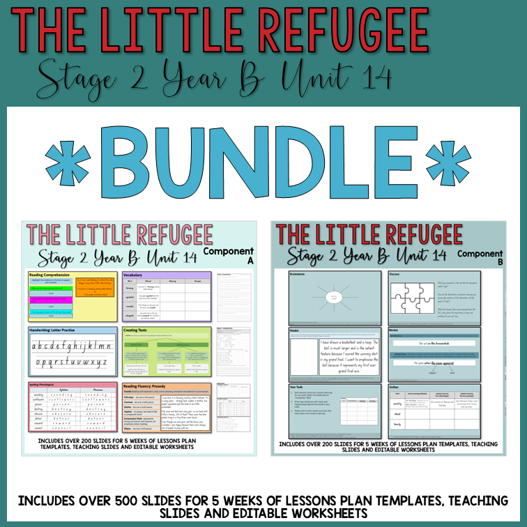 Stage 2 | Unit 14 - 'The Little Refugee' | BUNDLE – Classroom Ready ...