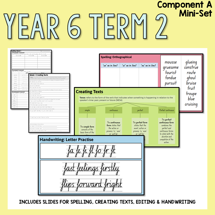 Year 6 | Term 2 | Component A | Mini Set – Classroom Ready Resources