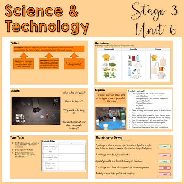 Stage 3 | Science & Technology | Unit 6 – Classroom Ready Resources