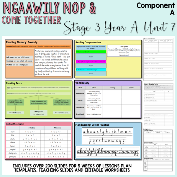 Stage 3 | Unit 7 - 'Ngaawily Nop' | Component A – Classroom Ready Resources