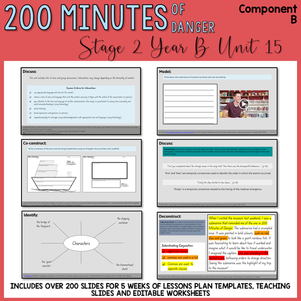 Stage 2 | Unit 15 '200 Minutes of Danger' | Component B – Classroom ...