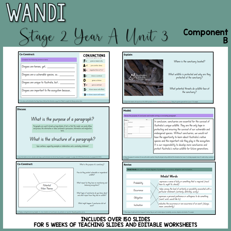 Stage 2 | Unit 3 - 'Wandi' | Component B – Classroom Ready Resources