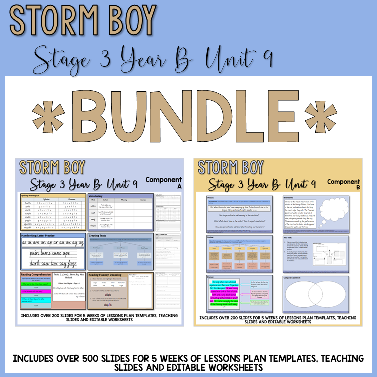 Stage 3 | Unit 9 - 'Storm Boy' | BUNDLE – Classroom Ready Resources