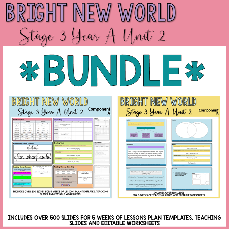 Stage 3 | Unit 2 - 'Bright New World' | BUNDLE – Classroom Ready Resources