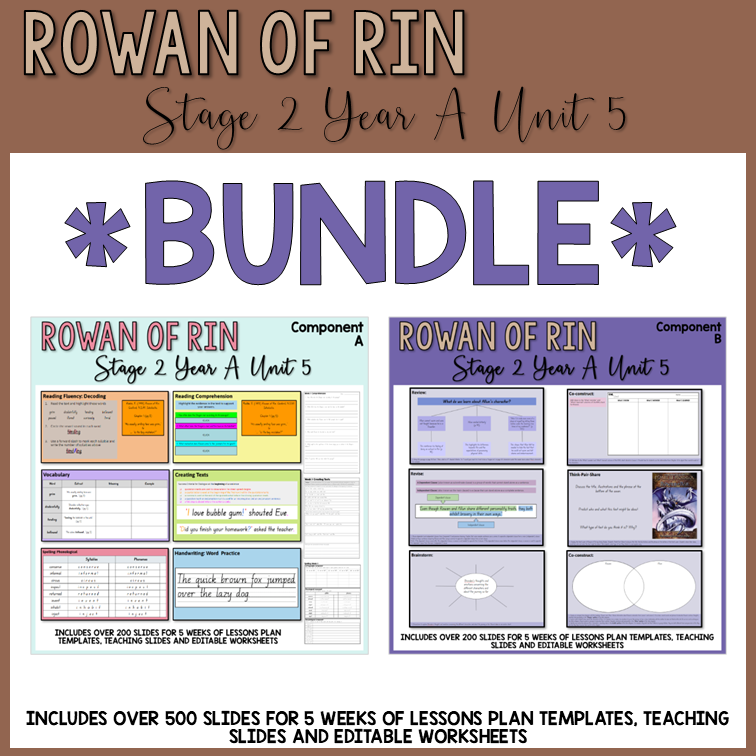 Stage 2 | Unit 5 - 'Rowan of Rin' | BUNDLE – Classroom Ready Resources