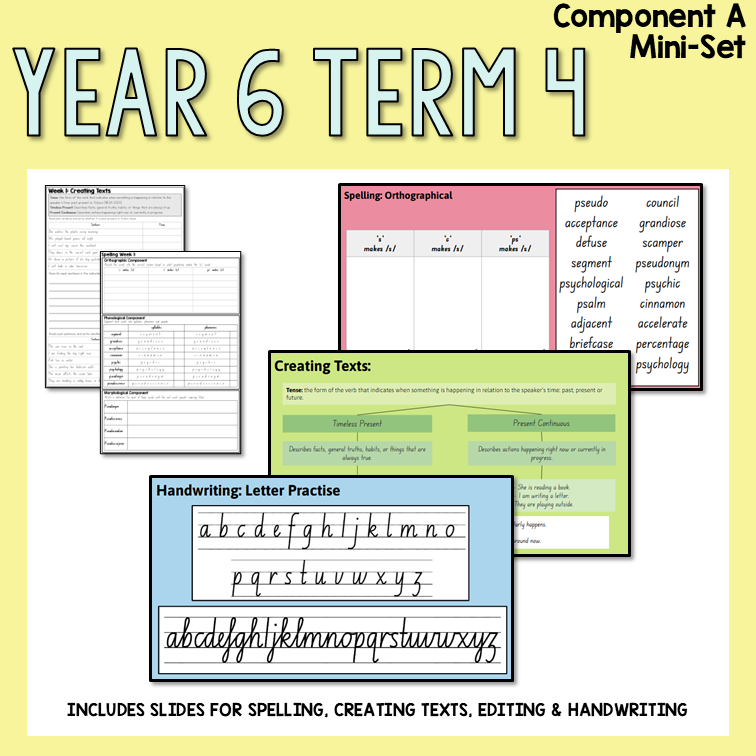 Year 6 | Term 4 | Component A | Mini Set – Classroom Ready Resources